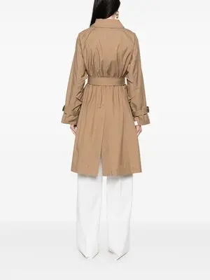 Max Mara Gabardine-weave Trench Coat