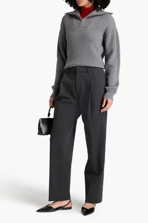 Victoria Beckham Jersey Straight-leg Pants