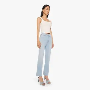 MOTHER The Hustler Ankle Fray Jeans - Blue