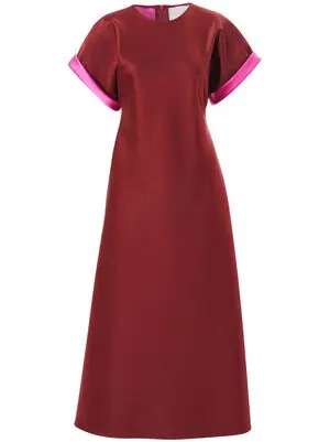 Carolina Herrera Bias-cut Satin Midi Dress - Red
