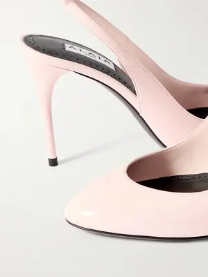 Alaïa 90 Patent-leather Pumps - Pink