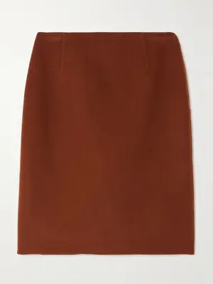 Loro Piana Vivian Cashmere-blend Mini Skirt - Brown