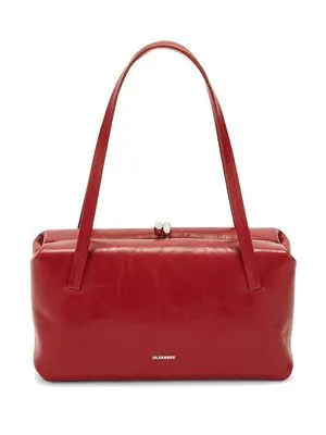 JIL SANDER Goji Pillow Leather Shoulder Bag - Red