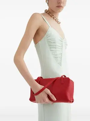 JIL SANDER Goji Pillow Leather Shoulder Bag - Red