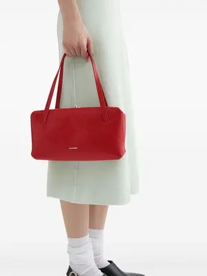 JIL SANDER Goji Pillow Leather Shoulder Bag - Red