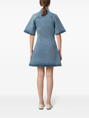 AMI Paris Short-sleeved Shirt Dress - Blue