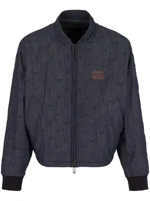 Emporio Armani Embroidered Logo Bomber Jacket