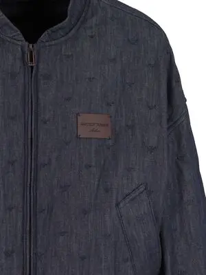 Emporio Armani Embroidered Logo Bomber Jacket