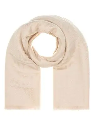 Fendi Logo-jacquard Scarf - Neutrals