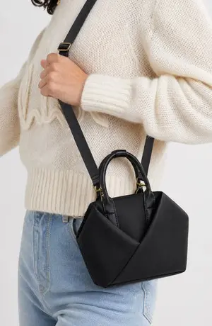 LUX AND NYX Origami Crossbody Tote - Black