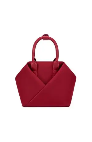 LUX AND NYX Origami Crossbody Tote - Crimson