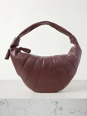 LEMAIRE Fortune Croissant Paneled Leather Shoulder Bag