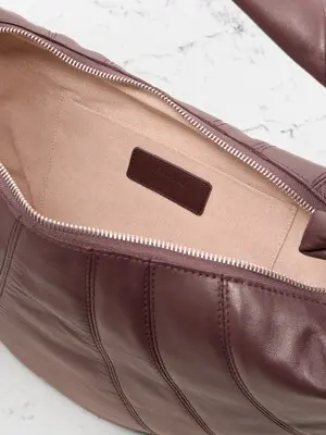 LEMAIRE Fortune Croissant Paneled Leather Shoulder Bag