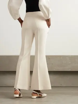 Gabriela Hearst Marsh Flared Wool Pants