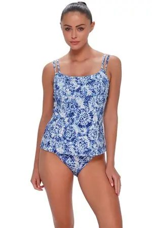 SUNSETS Taylor Tankini Swimsuit Top Dd Cup - Island Ink Rib
