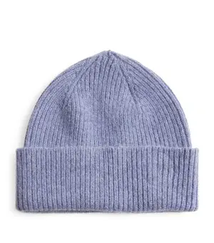 LE BONNET Le Bonnet Lambswool Caregora Classic Beanie Blue