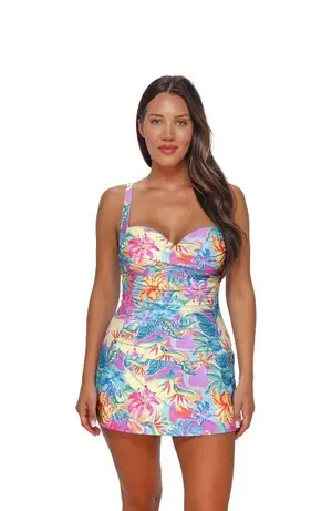 SUNSETS ESCAPE Sunsets Escape Sienna Swim Dress Aloha Vista