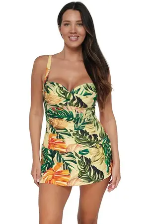 SUNSETS ESCAPE Sunsets Escape Sienna Swim Dress Amber Oasis