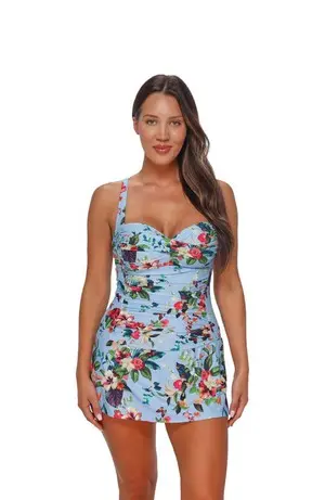SUNSETS ESCAPE Sienna Swim Dress - Budding Romance