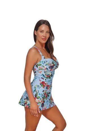 SUNSETS ESCAPE Sienna Swim Dress - Budding Romance