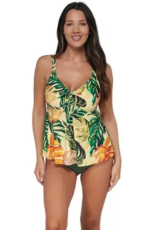 SUNSETS ESCAPE Sunsets Escape Marin Tankini Swimsuit Top Amber Oasis