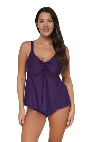 SUNSETS ESCAPE Sunsets Escape Marin Tankini Swimsuit Top Paradise Plum