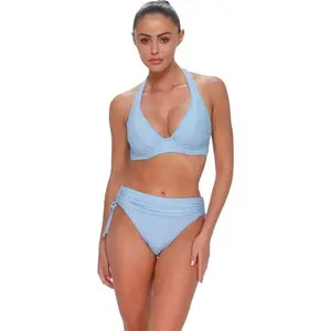 SUNSETS Muse Halter Bikini Top F Cup - Blue Whisper