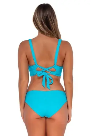 SUNSETS Sunsets Alana Reversible Hipster Bikini Bottom Blue Bliss