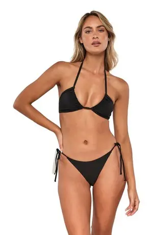 SWIM SYSTEMS Mila Triangle Bikini Top - Black