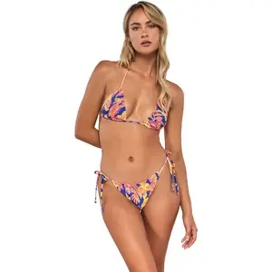 SWIM SYSTEMS Kali Tie Side Bikini Bottom - Royal Tropics