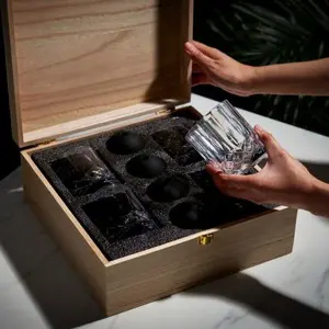 VISKI Admiral 8-piece Crystal Tumbler & Ice Sphere Box Set