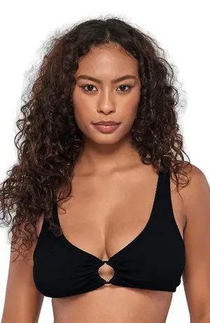 PACIFICA BY SUNSETS Oceana D Cup Bikini Top - Black Pacifica