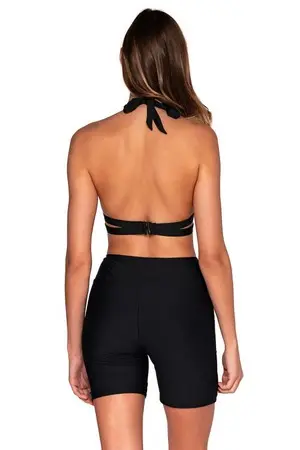 SUNSETS ESCAPE Bayside Bike Short Swim Bottom - Black