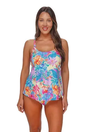 SUNSETS ESCAPE Sunsets Escape Jenna Tankini Top Aloha Vista