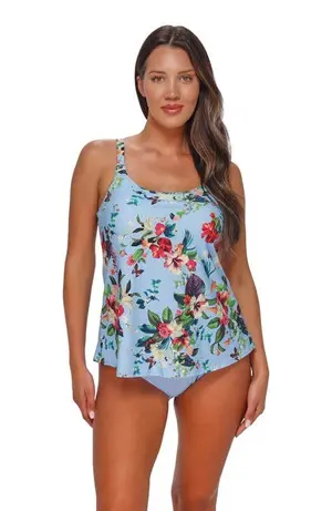 SUNSETS ESCAPE Sunsets Escape Jenna Tankini Top Budding Romance