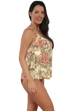 SUNSETS ESCAPE Jenna Tankini Top - Island Spice
