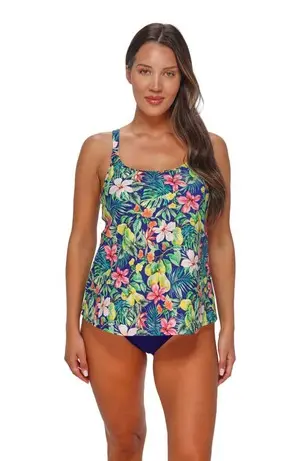 SUNSETS ESCAPE Sunsets Escape Jenna Tankini Top Seaside Harvest