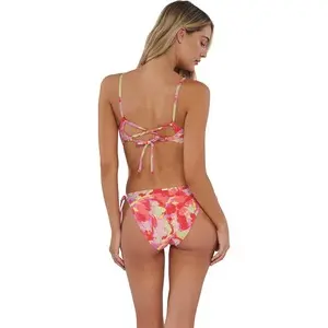 SUNSETS Sunsets Everlee Tie Side Bikini Bottom Butterfly Beach