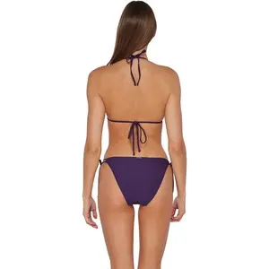 SUNSETS Everlee Tie Side Bikini Bottom - Paradise Plum