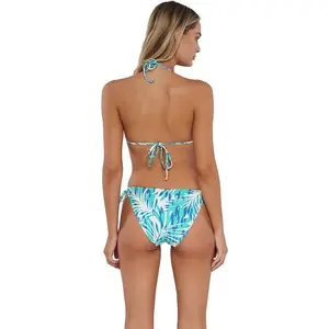 SUNSETS Sunsets Everlee Tie Side Bikini Bottom Sea Breeze Sandbar Rib