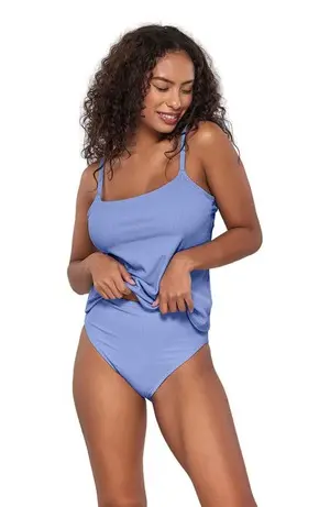 PACIFICA BY SUNSETS Coralie Tankini Swimsuit Top D Cup - Hydrangea