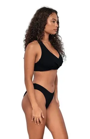 PACIFICA BY SUNSETS Mirabella Bikini Swimsuit Top - Black Pacifica
