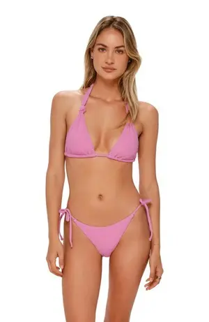 SWIM SYSTEMS Mckenna Tie Side Bikini Bottom - Cotton Candy Scrunch