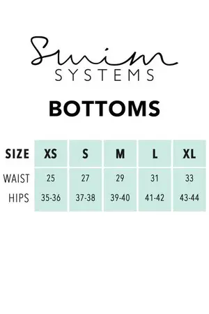 SWIM SYSTEMS Mckenna Tie Side Bikini Bottom - Ruby Bay