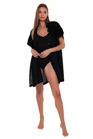SUNSETS Shore Thing Tunic - Black