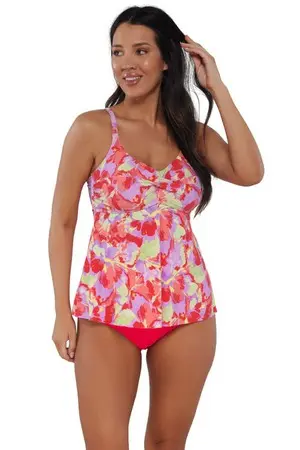 SUNSETS ESCAPE Sunsets Escape Tori Tankini Swimsuit Top Butterfly  Beach