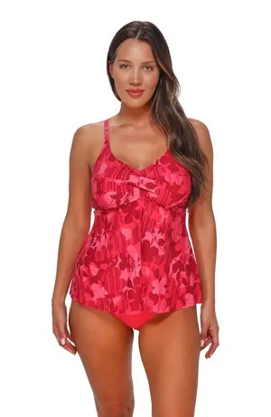 SUNSETS ESCAPE Sunsets Escape Tori Tankini Swimsuit Top Rambling Rose