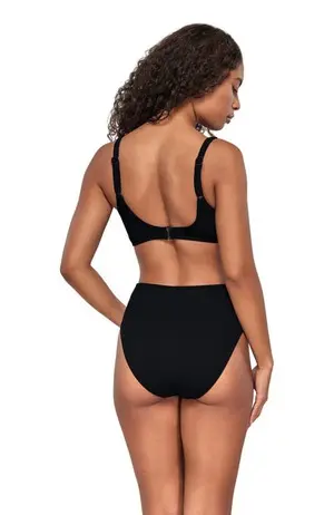 PACIFICA BY SUNSETS Astrid High Waist Bikini Bottom - Black Pacifica