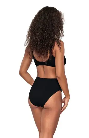 PACIFICA BY SUNSETS Astrid High Waist Bikini Bottom - Black Pacifica