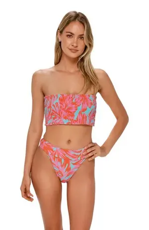 SWIM SYSTEMS Kali Tube Bikini Top - Palm Daze Rib